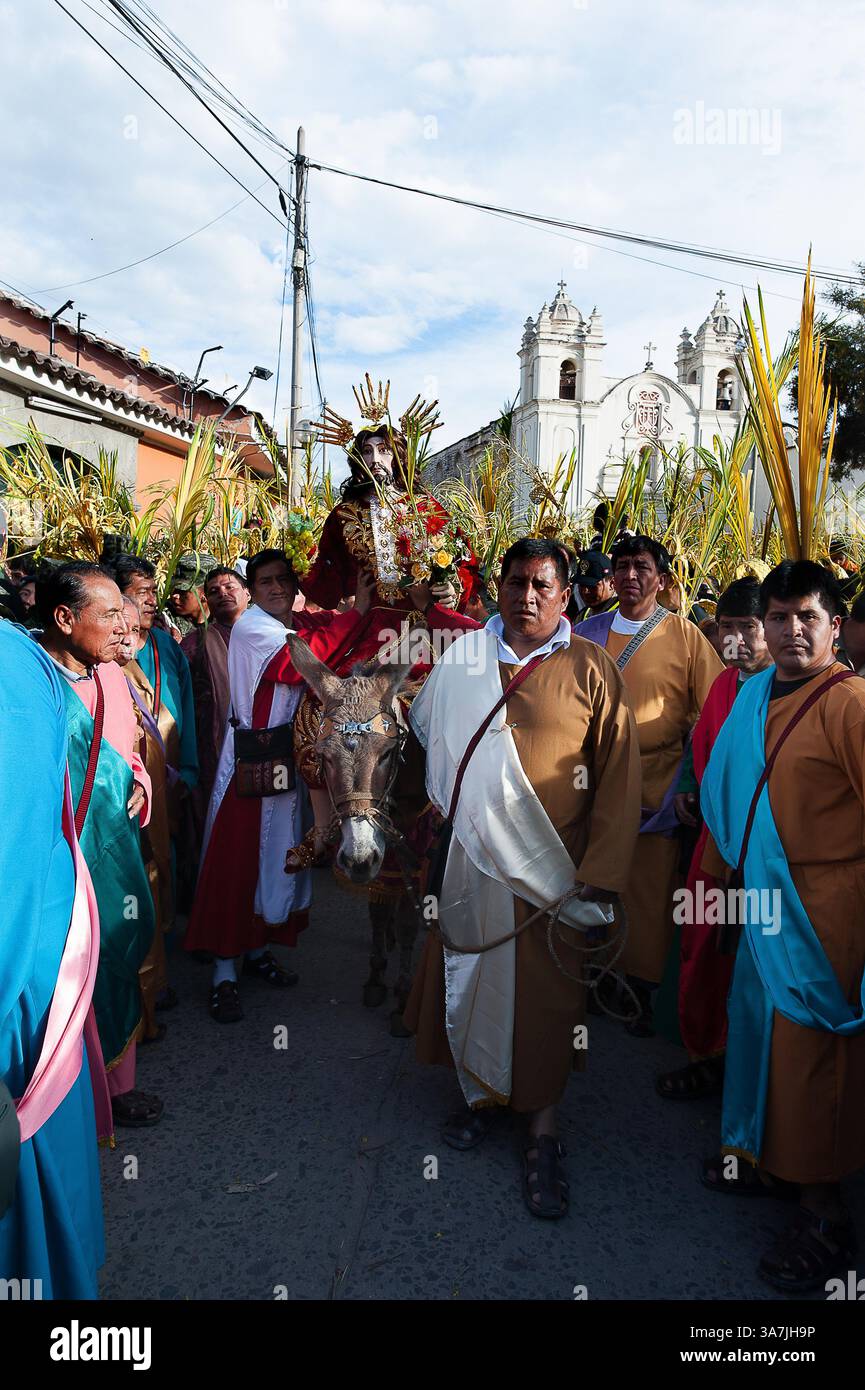 April 1, 2012 - Peru, Ayacucho. Holy Week.Scenes from the Palm Sunday ...
