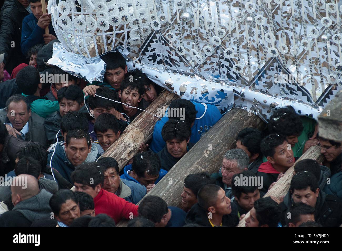 April 8, 2012 - Peru, Ayacucho. Holy Week. The latest ''anda'' of Holy ...