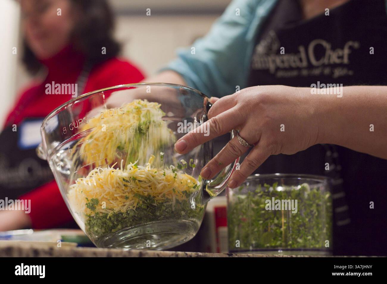 Jan. 29, 2013 - Raleigh, NC, USA - Lydia Martin uses a two-quart mixing ...