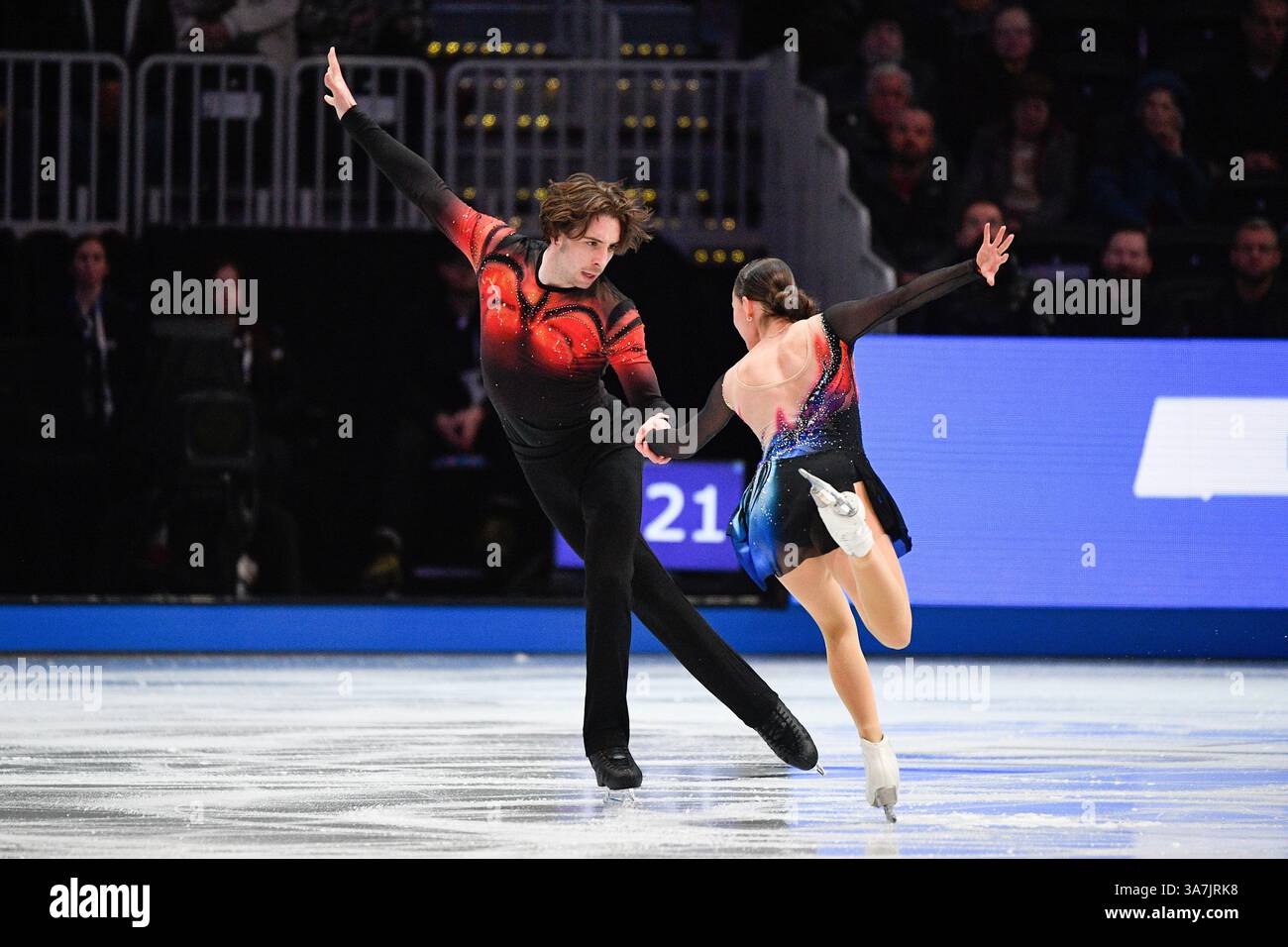 BOSTON, MA - MARCH 26: Kelly Ann Laurin and Loucas Ethier of Canada ...