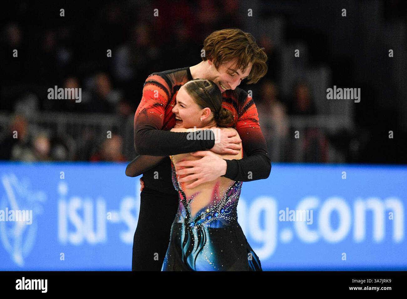 BOSTON, MA - MARCH 26: Kelly Ann Laurin and Loucas Ethier of Canada ...