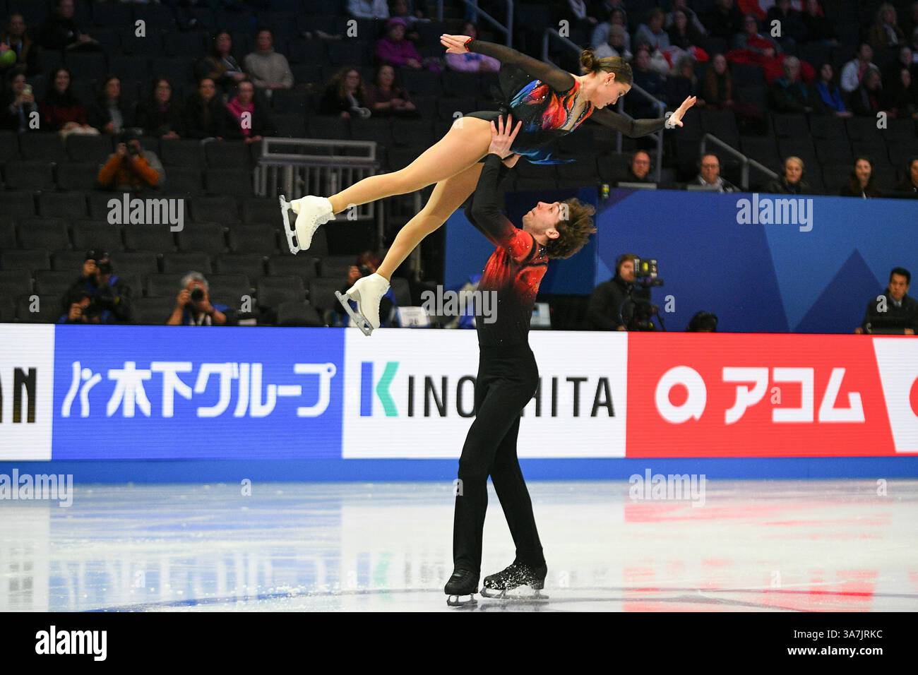 BOSTON, MA - MARCH 26: Kelly Ann Laurin and Loucas Ethier of Canada ...