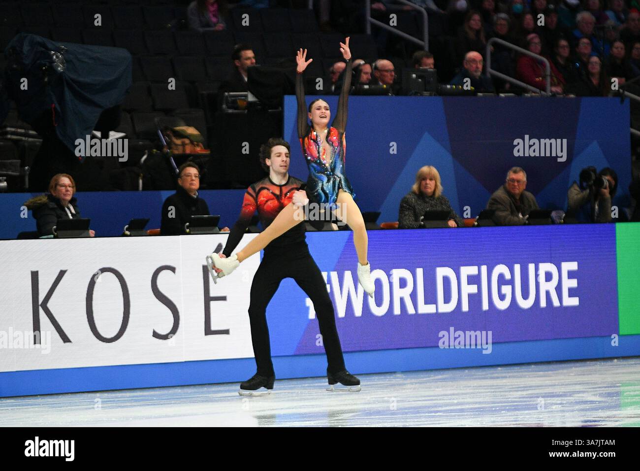 BOSTON, MA - MARCH 26: Kelly Ann Laurin and Loucas Ethier of Canada ...