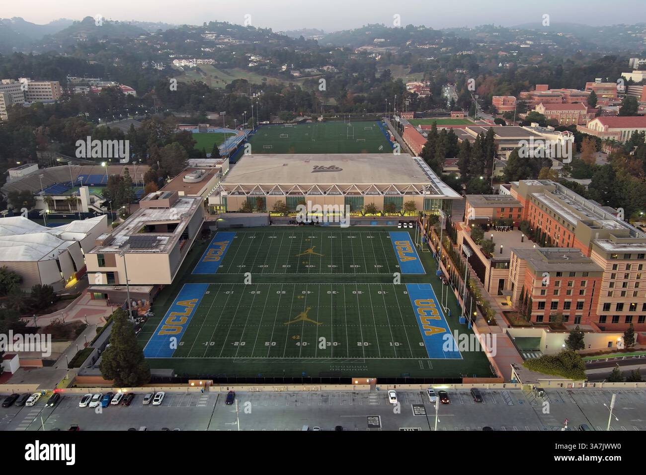 A general overall aerial view of Wasserman Football Center on the ...