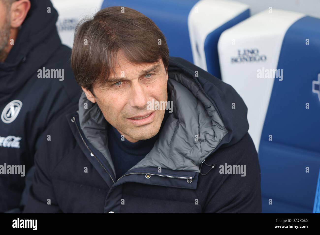 Como, Italia. 23rd Feb, 2025. SSC Napoli's head coach Antonio Conte in ...