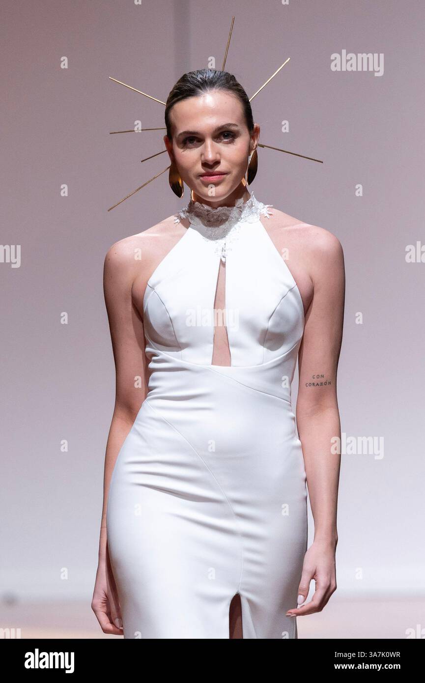 March 26, 2025, Madrid, Madrid, Spain: The Model: MARIA MUÃ‘OZ parading ...