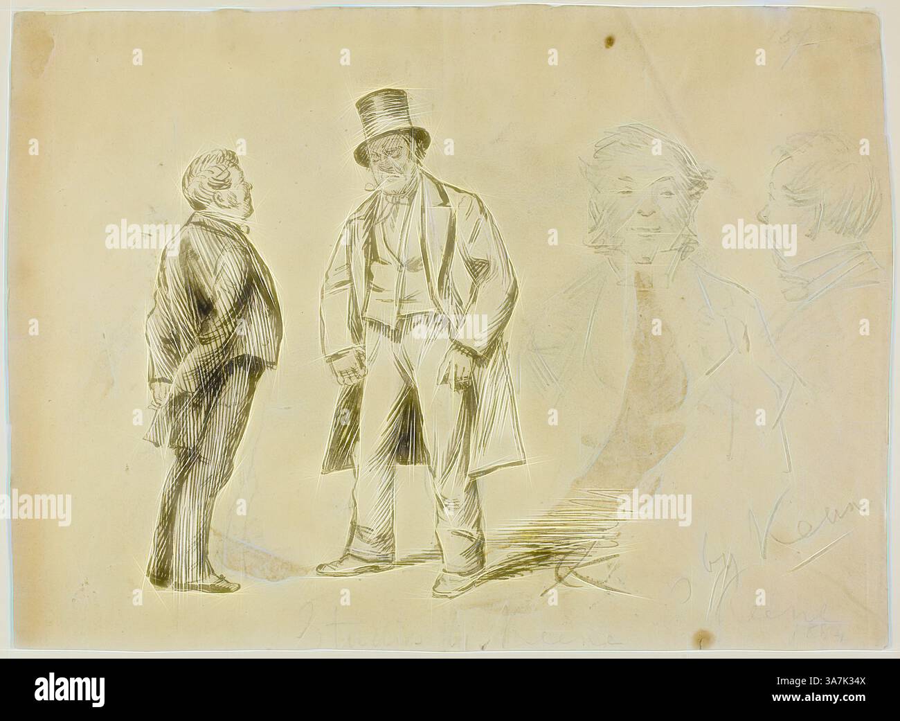 Two well-dressed gentlemen engage in conversation, showcasing distinct ...