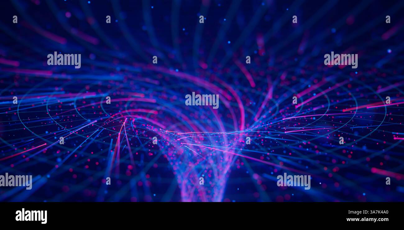 Abstract Flow Of Data In Cyber Wormhole Quantum Computing Information