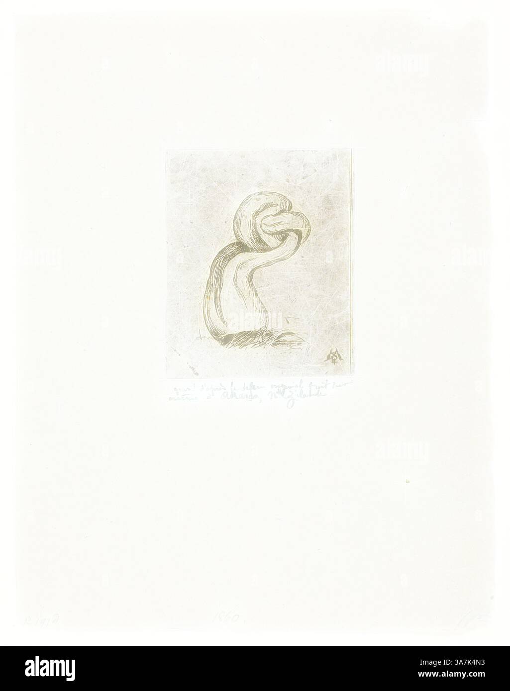 A stylized figure with sweeping, curved lines conveys a sense of ...