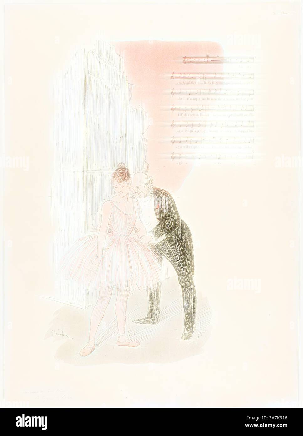 A graceful ballerina in a delicate tutu stands poised, receiving gentle ...