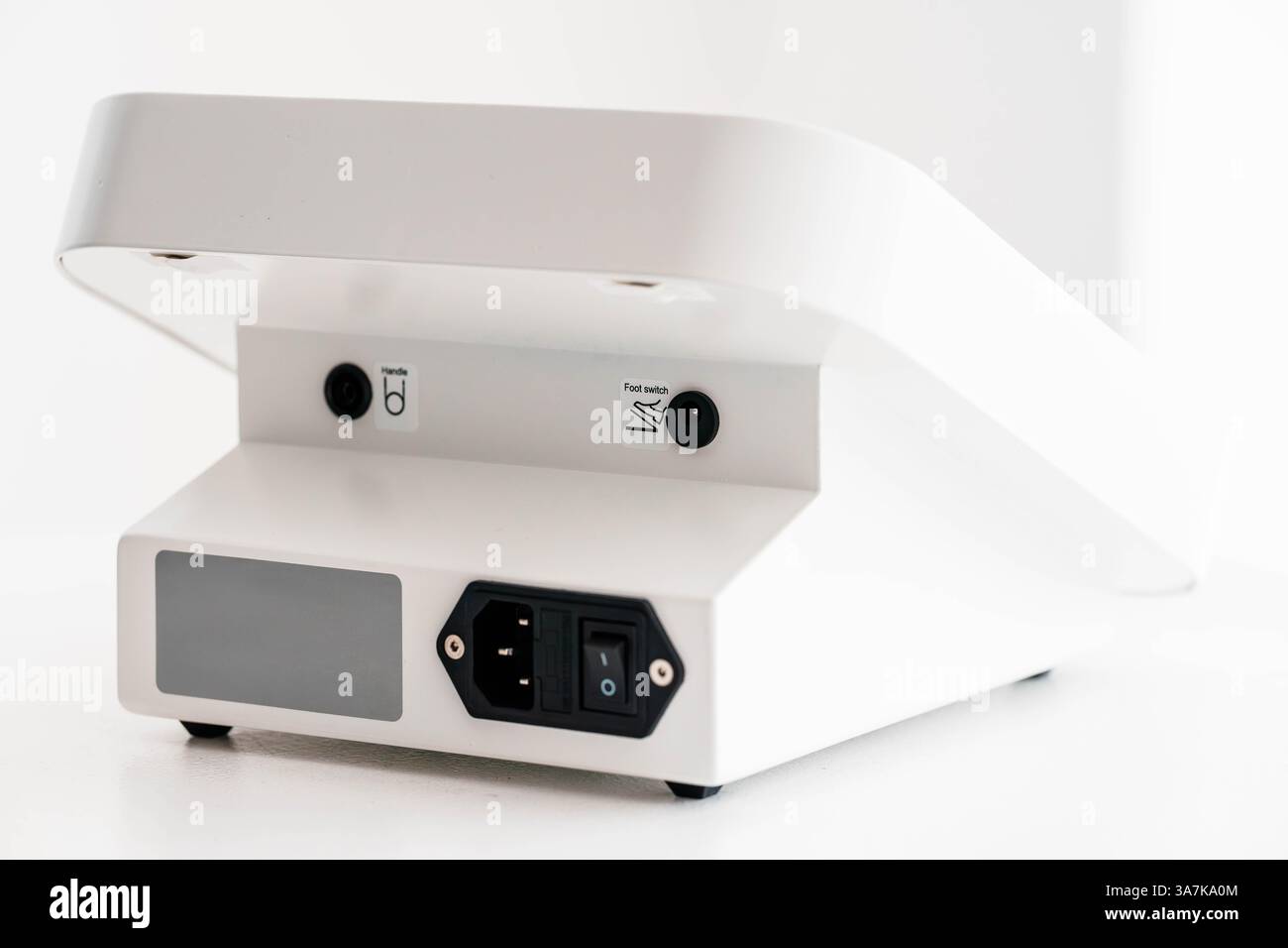 Modern Electric Device with Power Switch and Connector in Minimalist ...