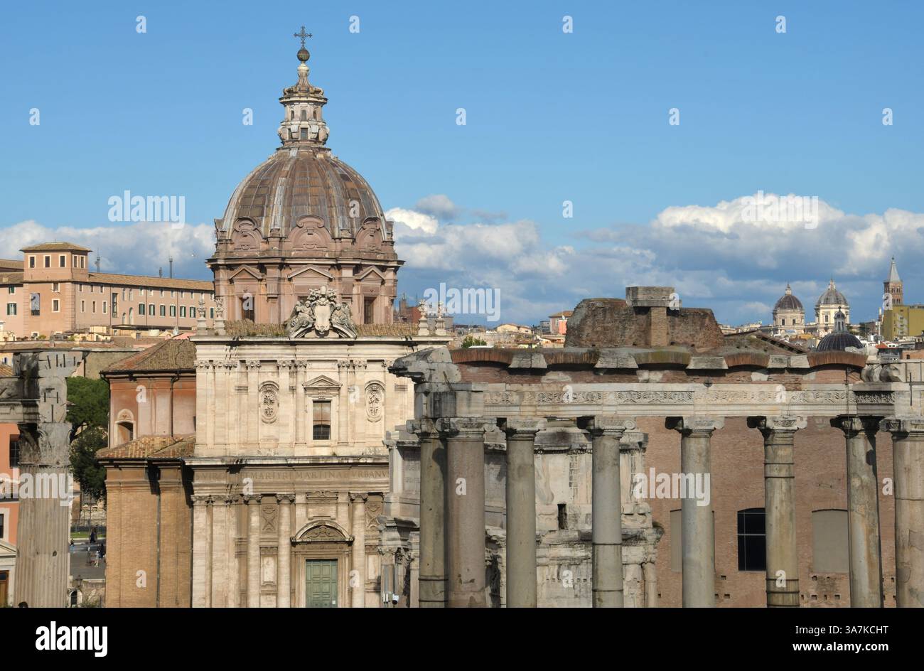 Majestic architecture fills the landscape of Rome, featuring the famous ...