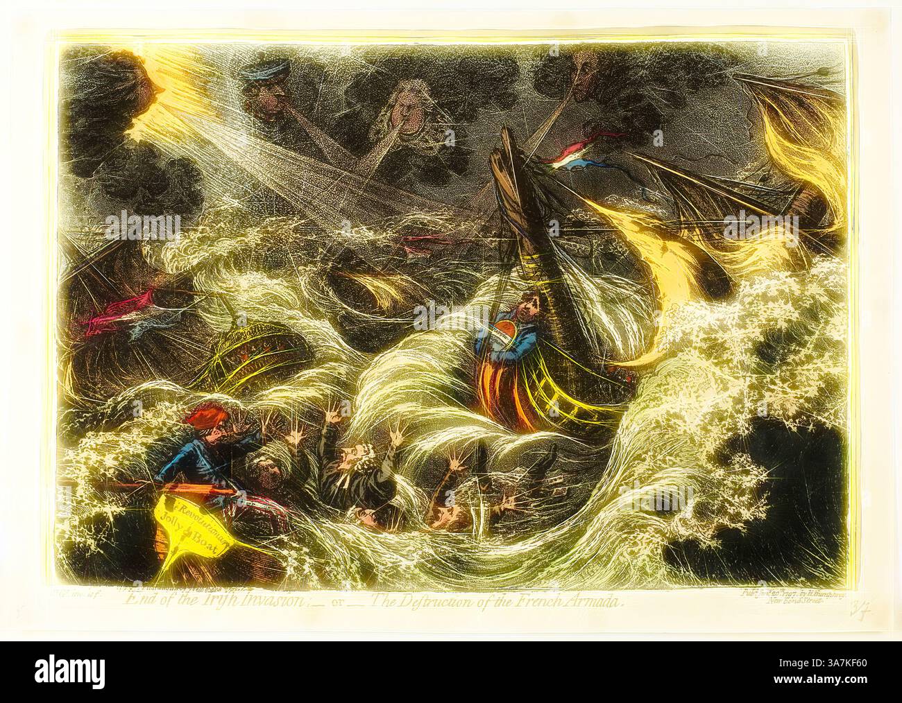 Chaotic naval scene depicts hi-res stock photography and images - Alamy