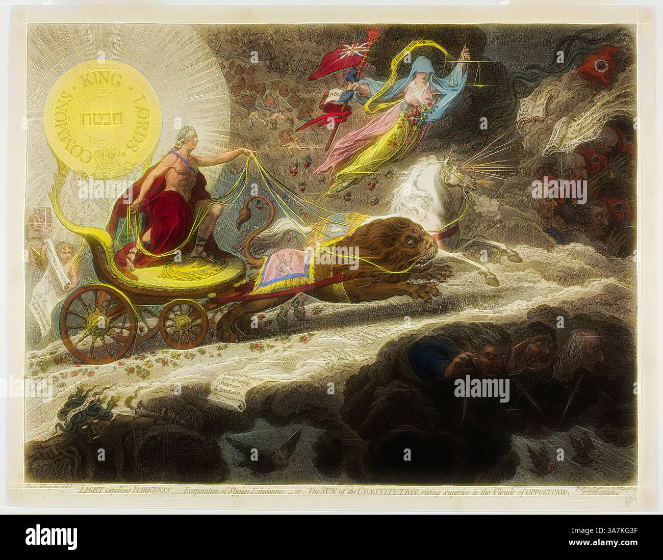 The scene depicts a powerful allegorical representation of divine ...
