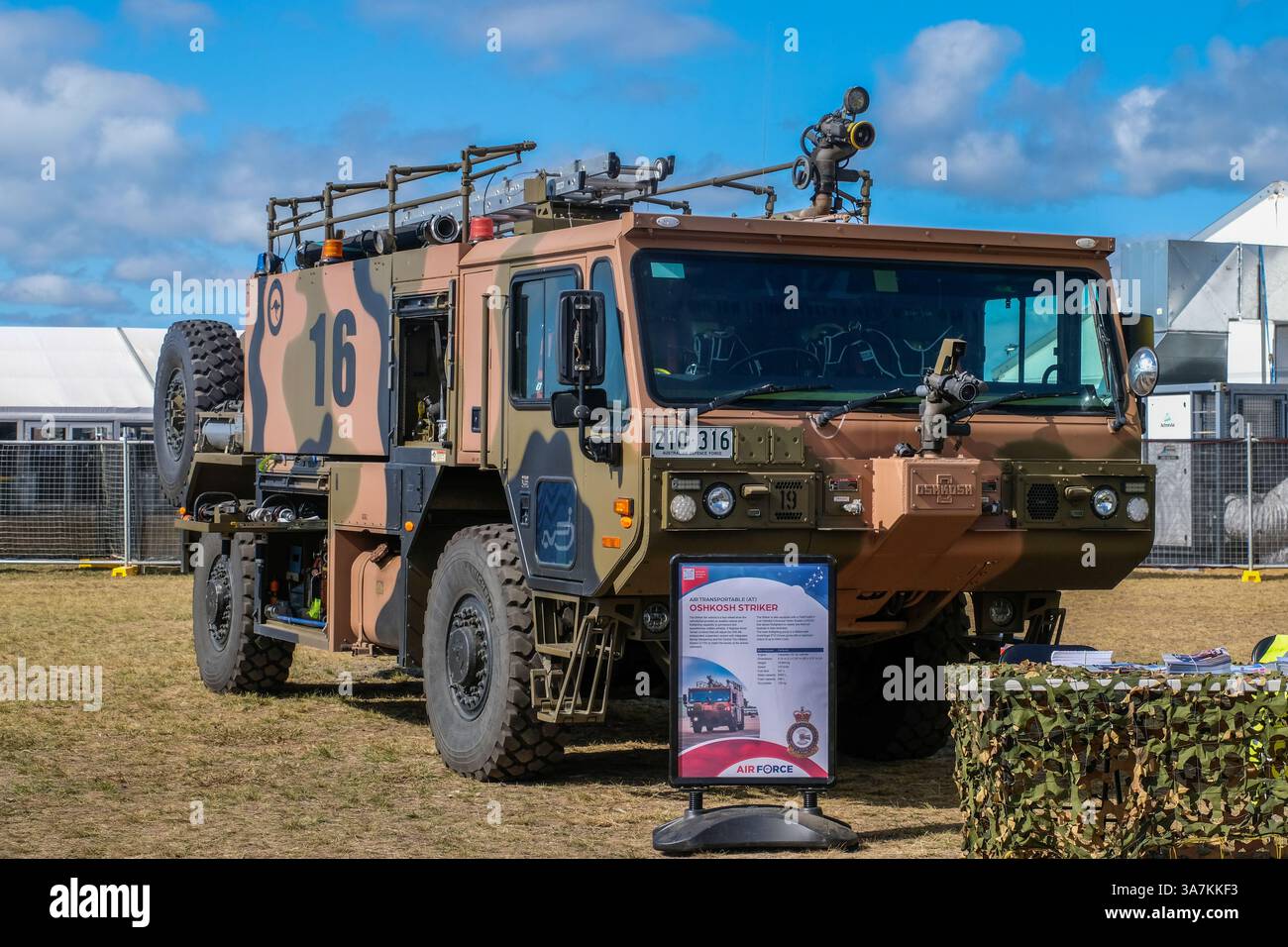 The Oshkosh Striker, specialized aircraft rescue and firefighting (ARFF ...