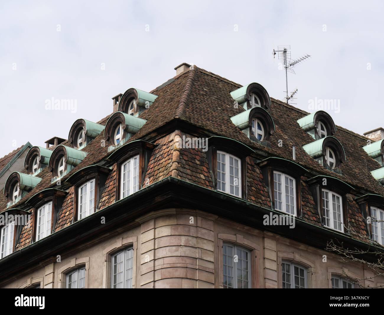 A magnificent town house with eye-catching dormers and windows in the ...