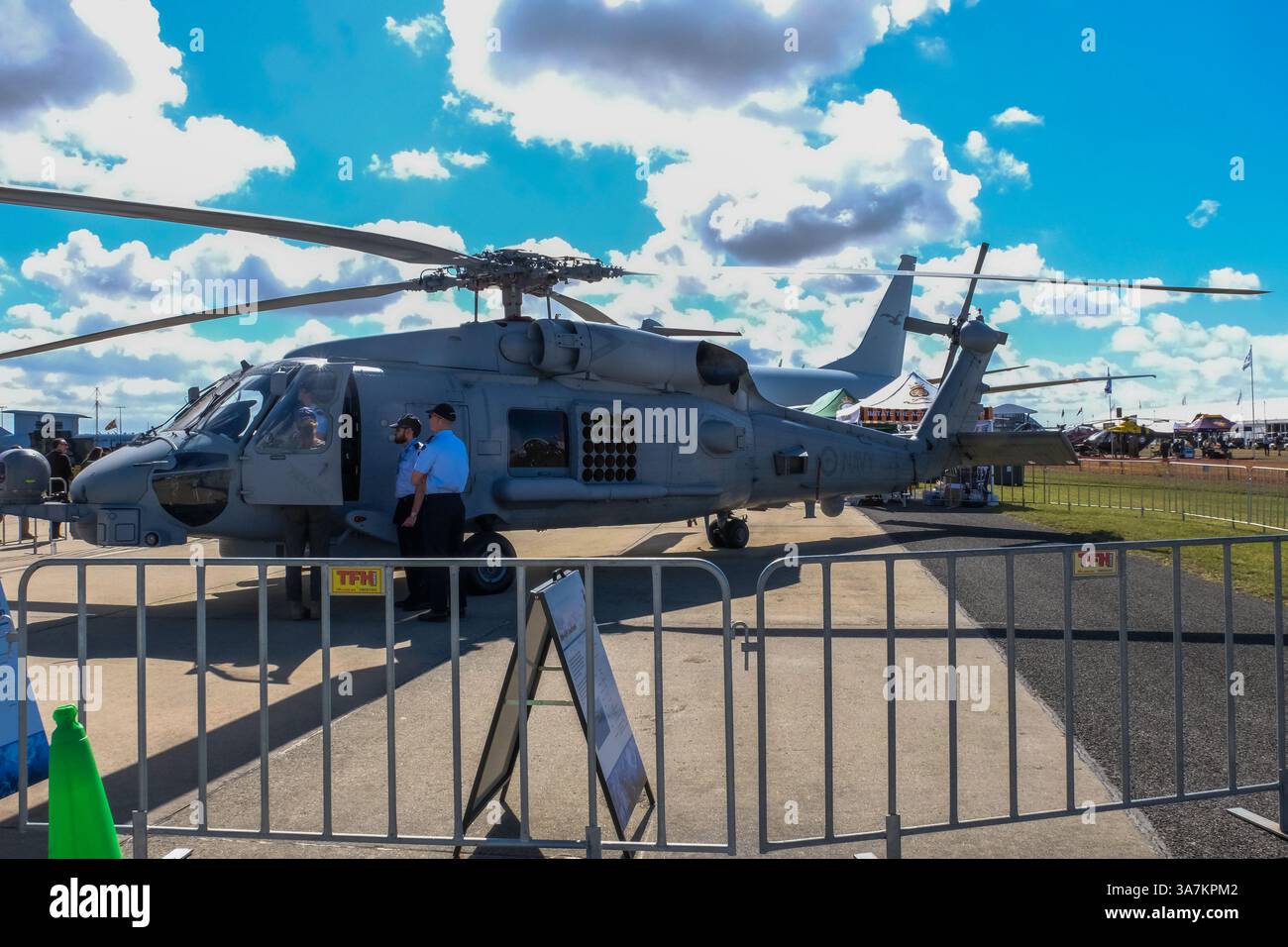 MH-60R Seahawk ‘Romeo’ helicopter is seen at the outdoor Air Force and ...
