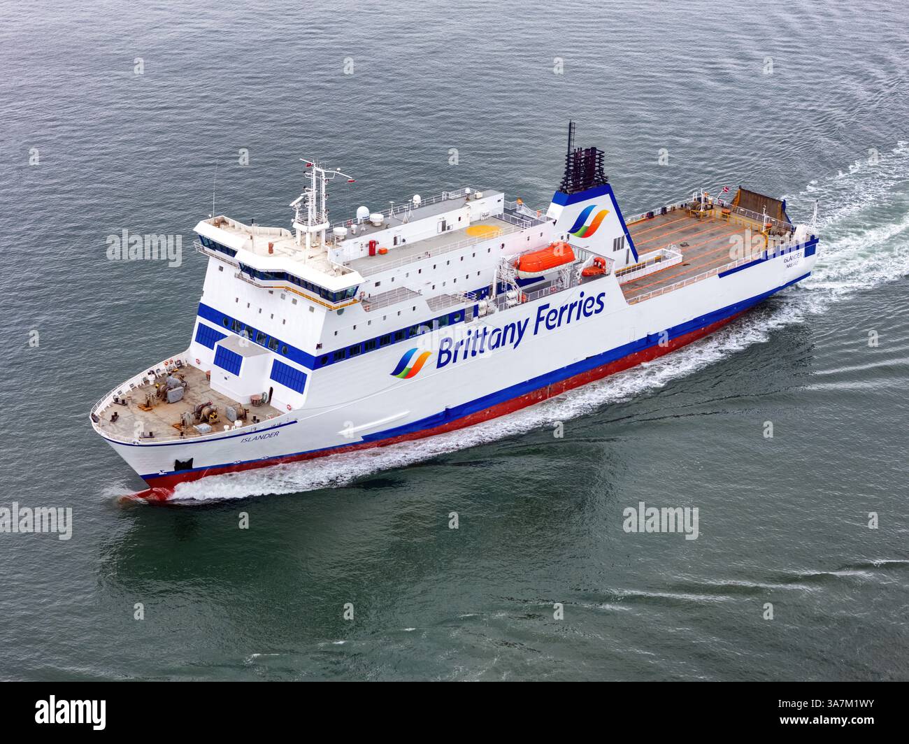 Islander, a cross-Channel ferry operated by Brittany Ferries between Portsmouth and Guernsey ...