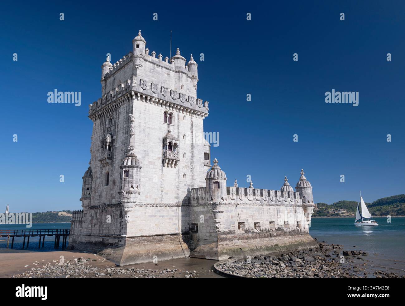 Portugal, Lisbon, Belem Tower, 16th-century fortification that served ...