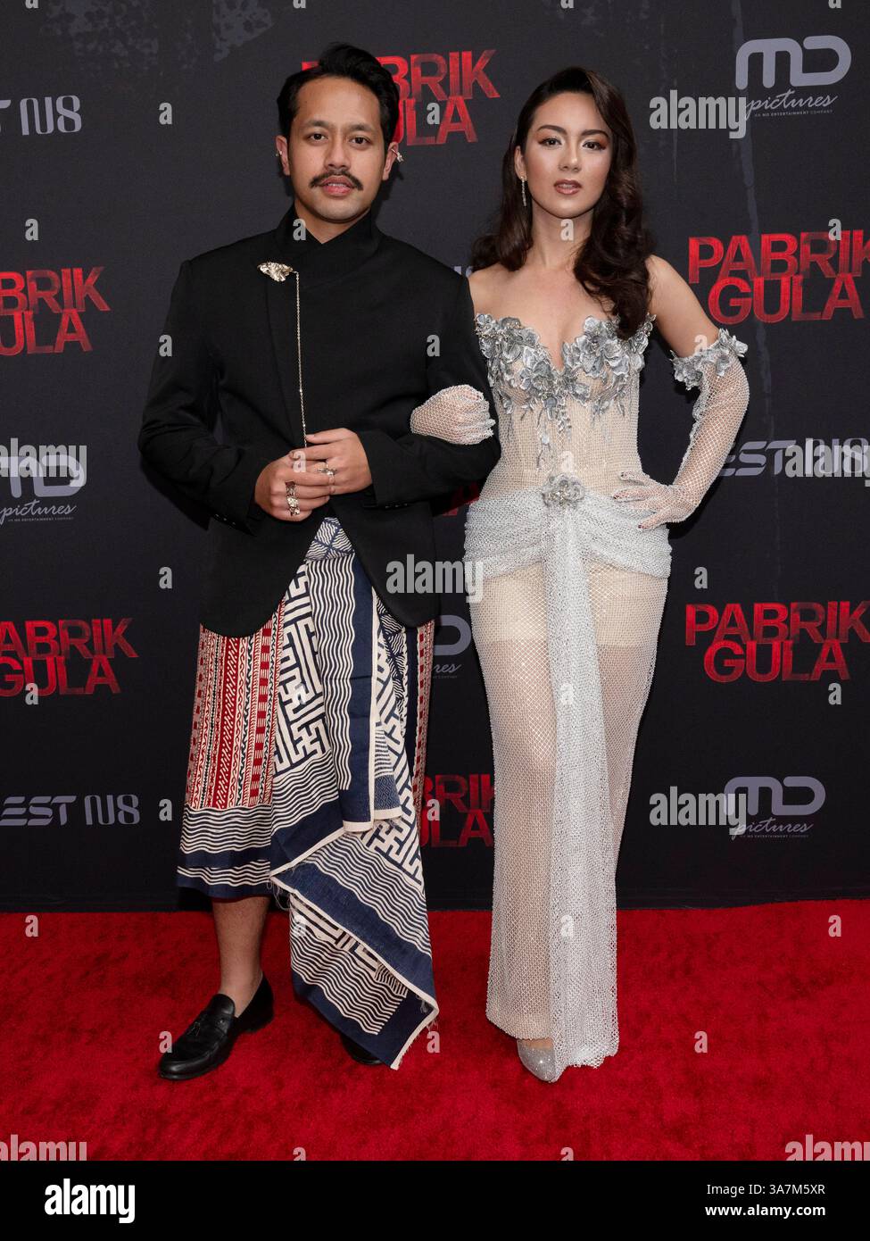 March 26, 2025, Los Angeles, California, USA: Bukie B Mansyur and Ersya Aurelia attend the ...