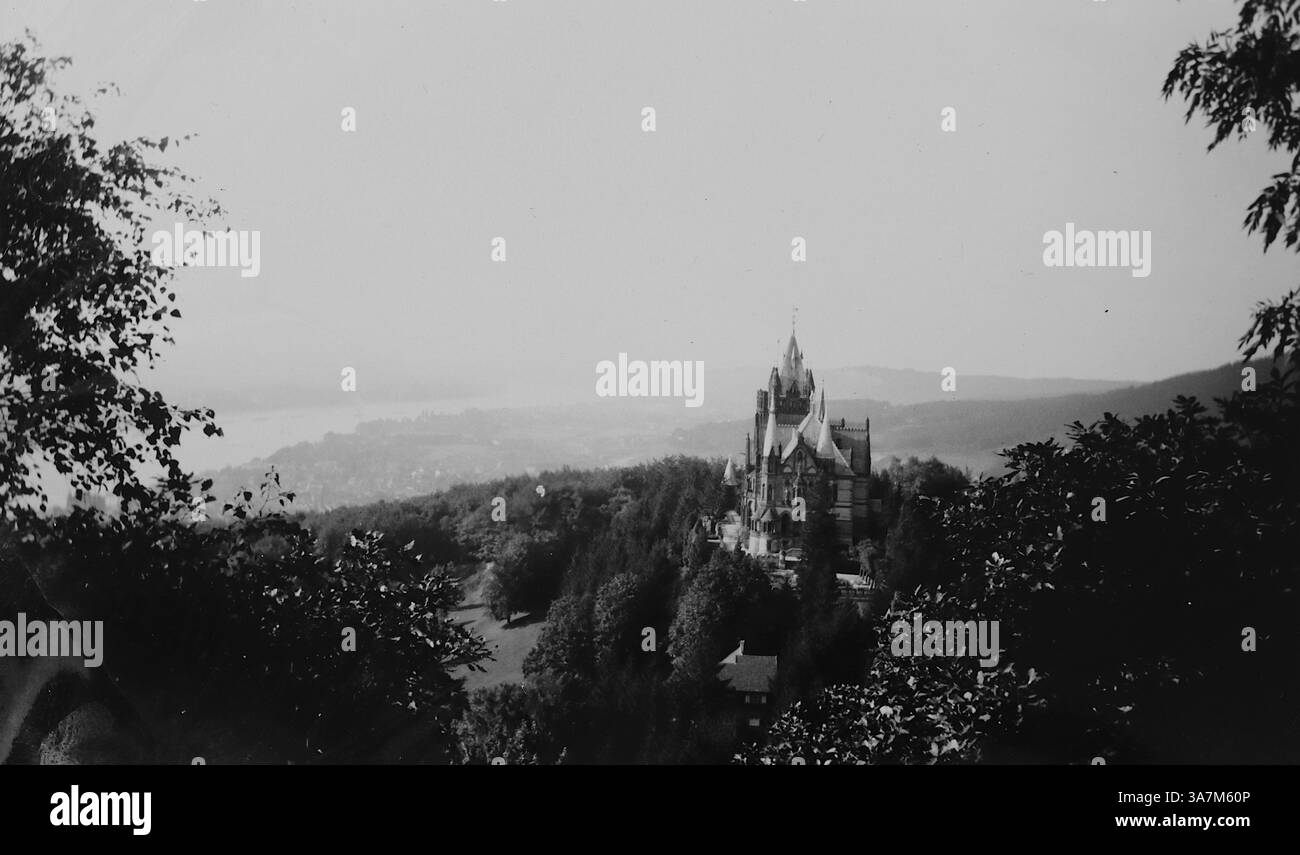 1936, Schloss Drachenburg, or Drachenburg Castle, a 19th-century villa ...