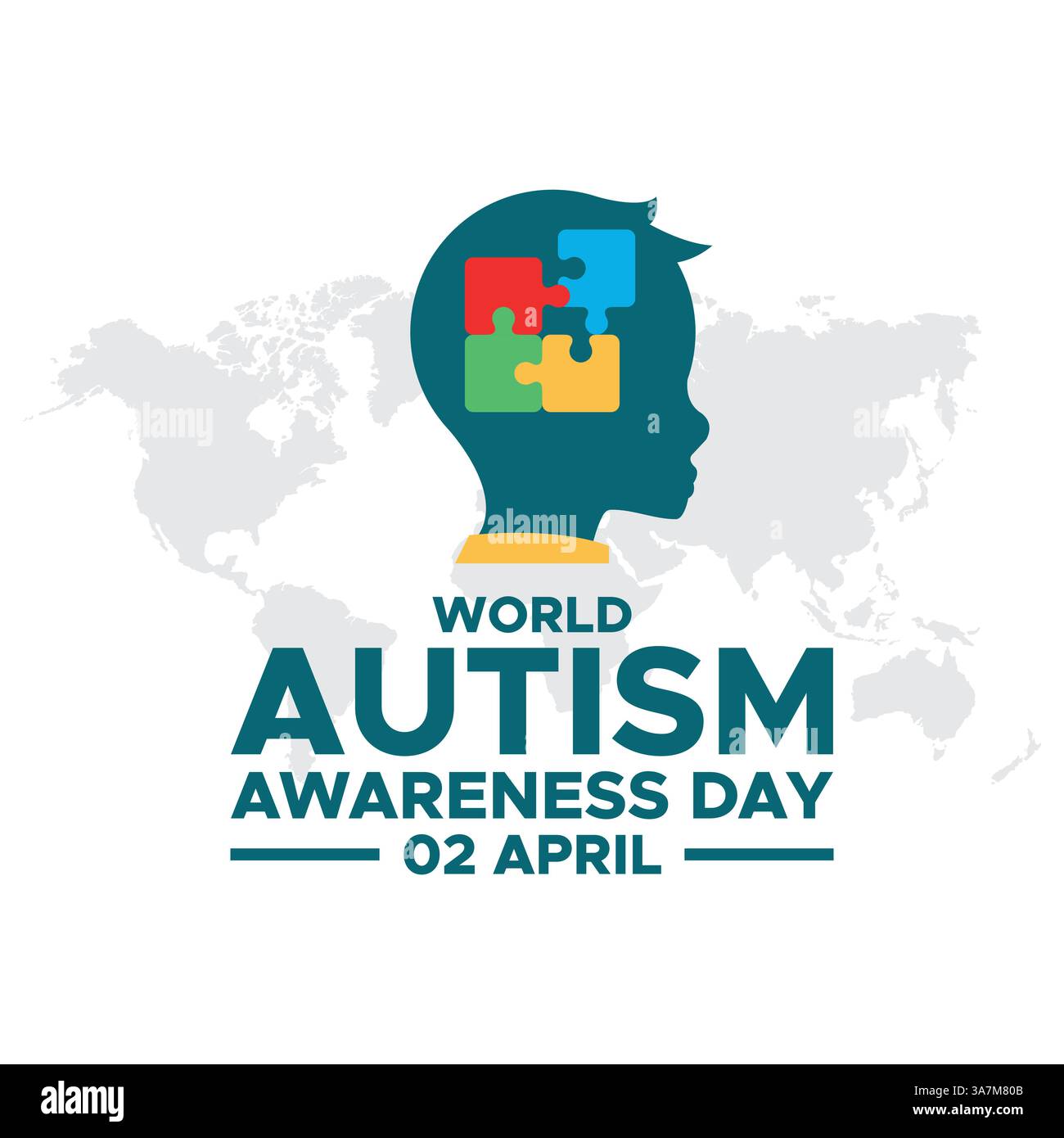 2 April world Autism Awareness Day social media post banner design set ...