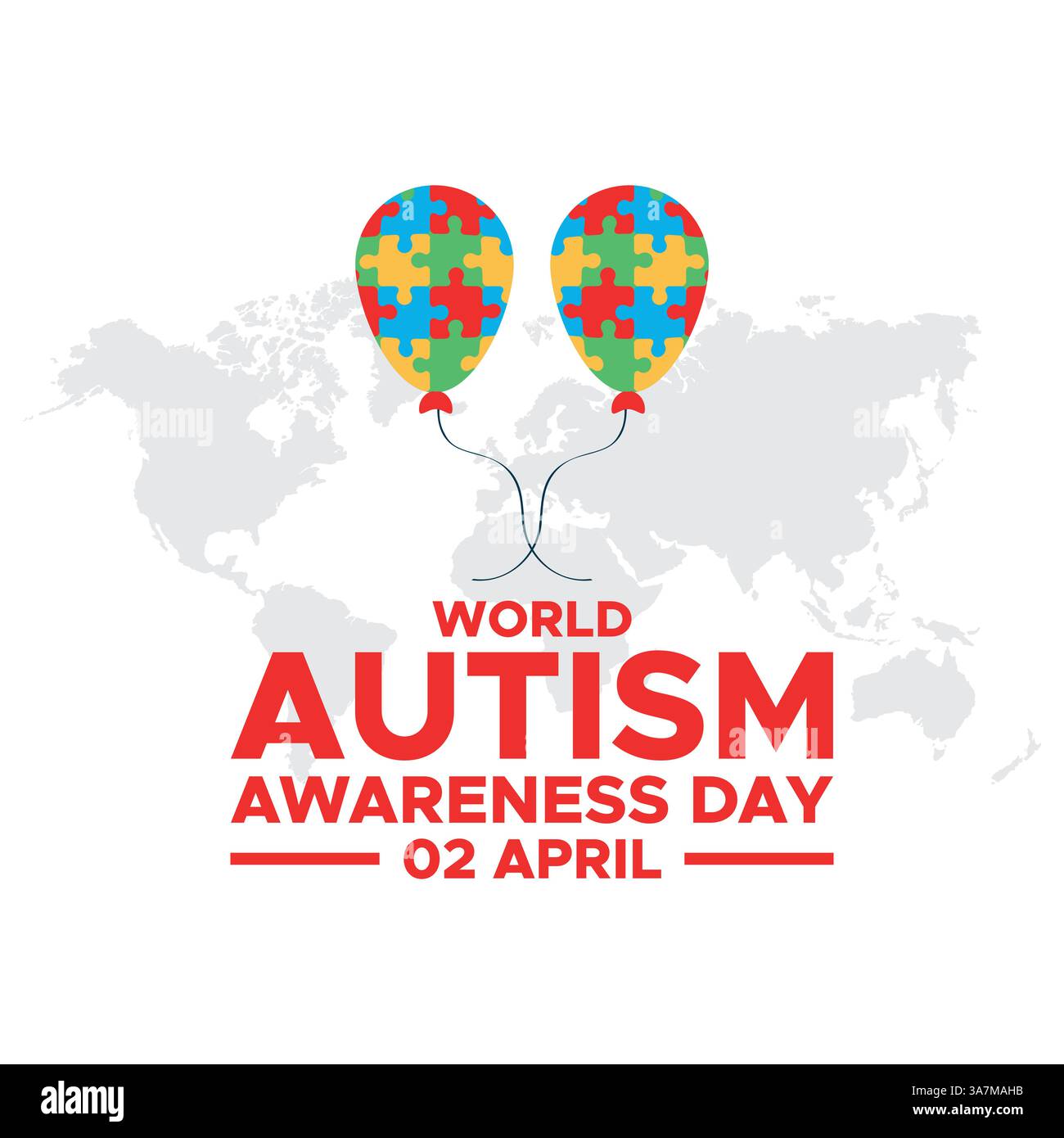 2 April world Autism Awareness Day social media post banner design set ...