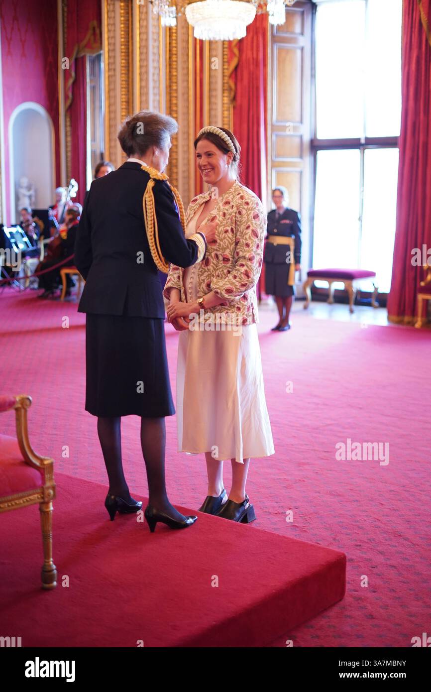 Miss Georgina Brayshaw, from Wallingford, is made a Member of the Order ...