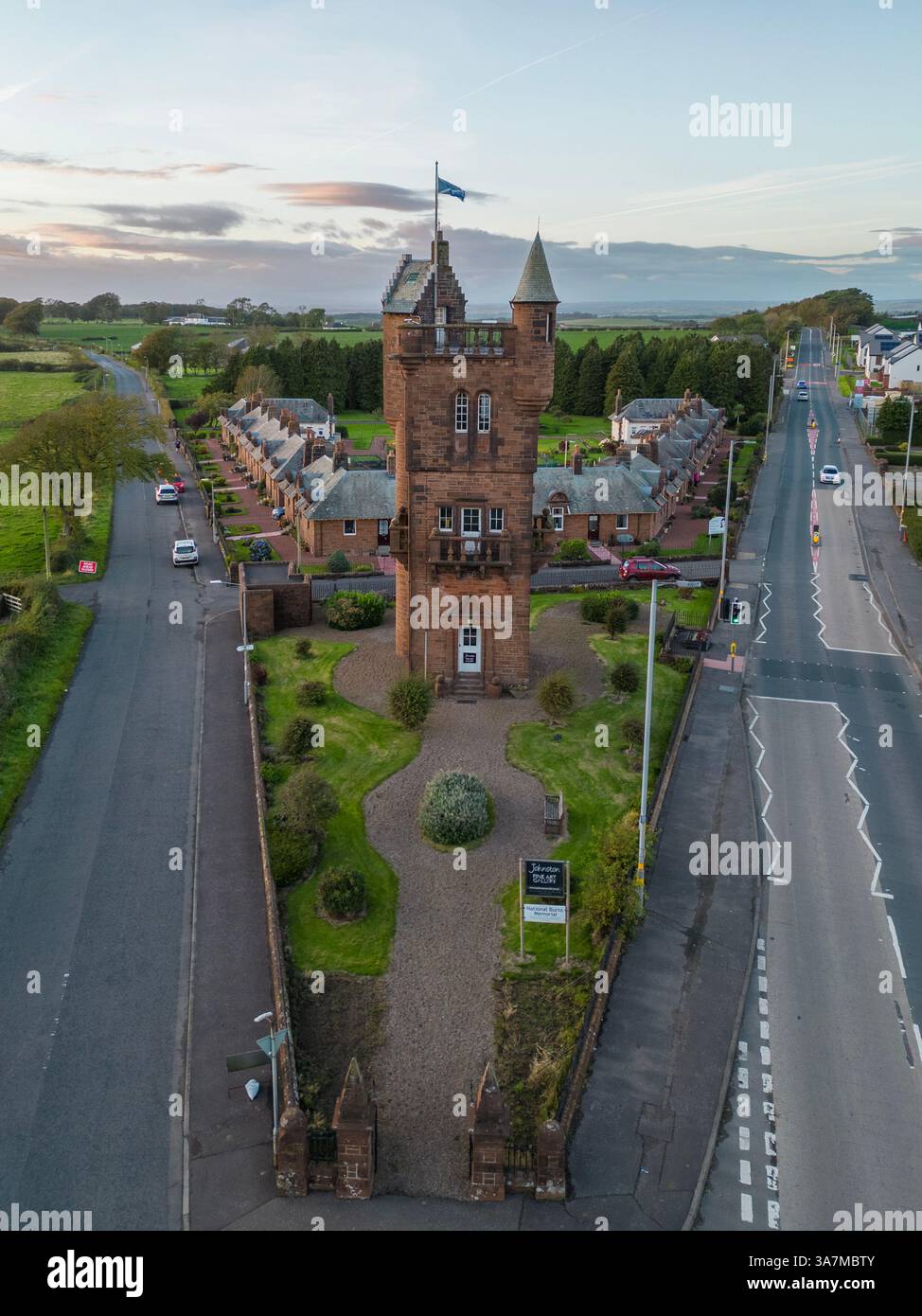 The National Burns Memorial in the village of Mauchline, East Ayrshire ...