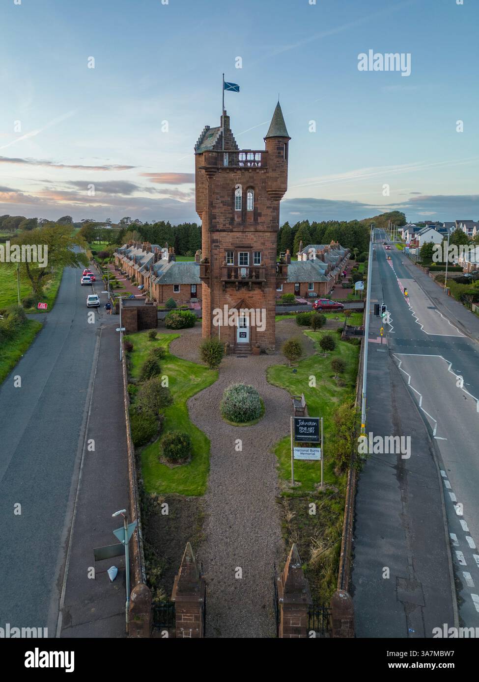 The National Burns Memorial in the village of Mauchline, East Ayrshire ...