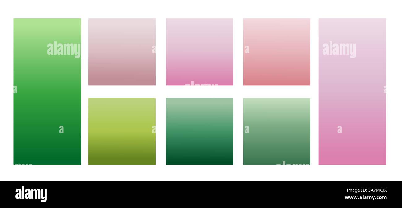 Set of gradients bright, smooth, pastel gradient colors designs for ...