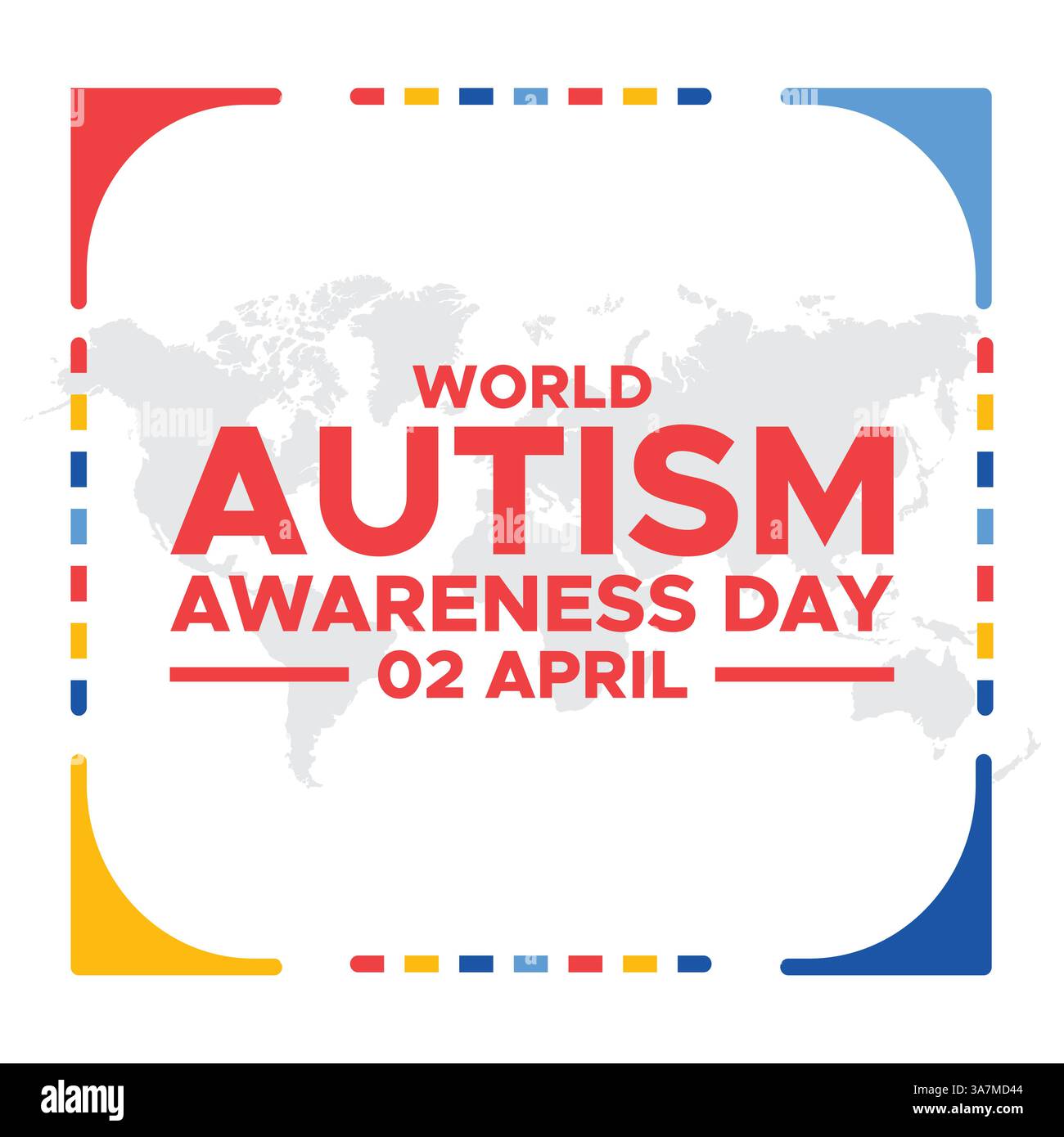 2 April world Autism Awareness Day social media post banner design set ...
