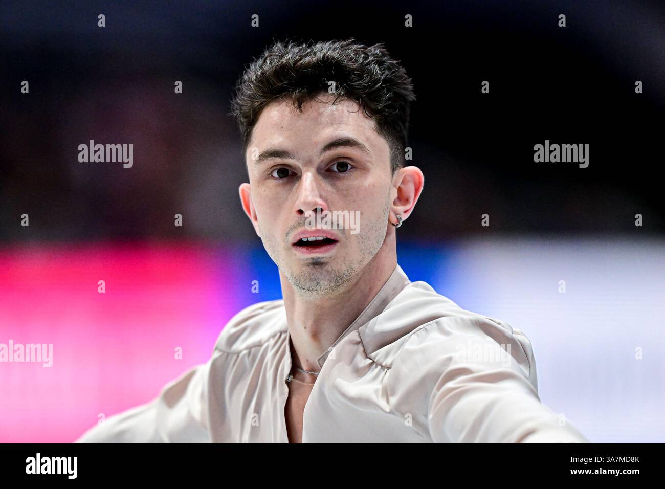Alexander ZLATKOV (BUL), during Men Short Program, at the ISU World ...