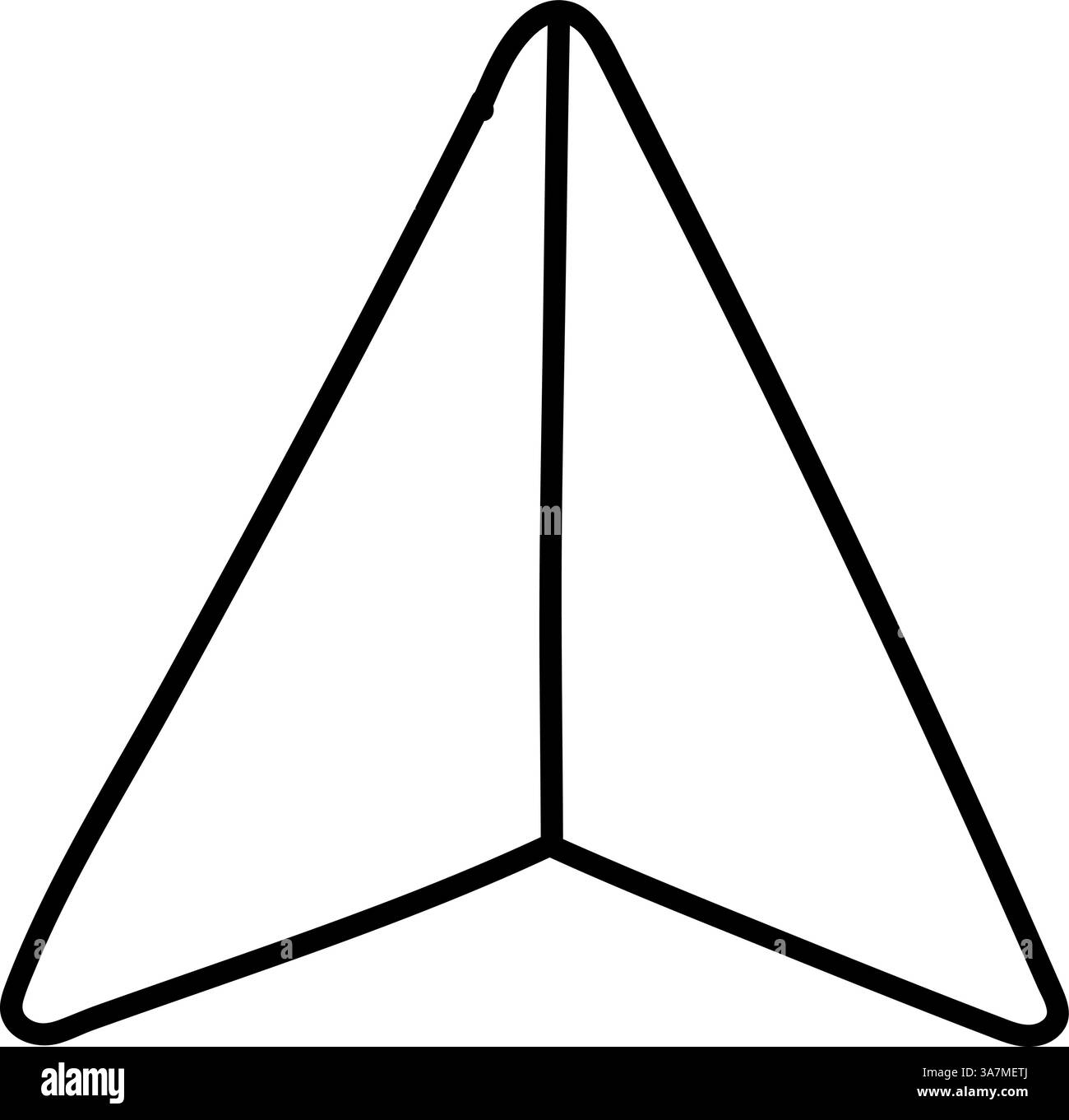 map pin arrow head icon hand drawn vector illustration Stock Vector ...