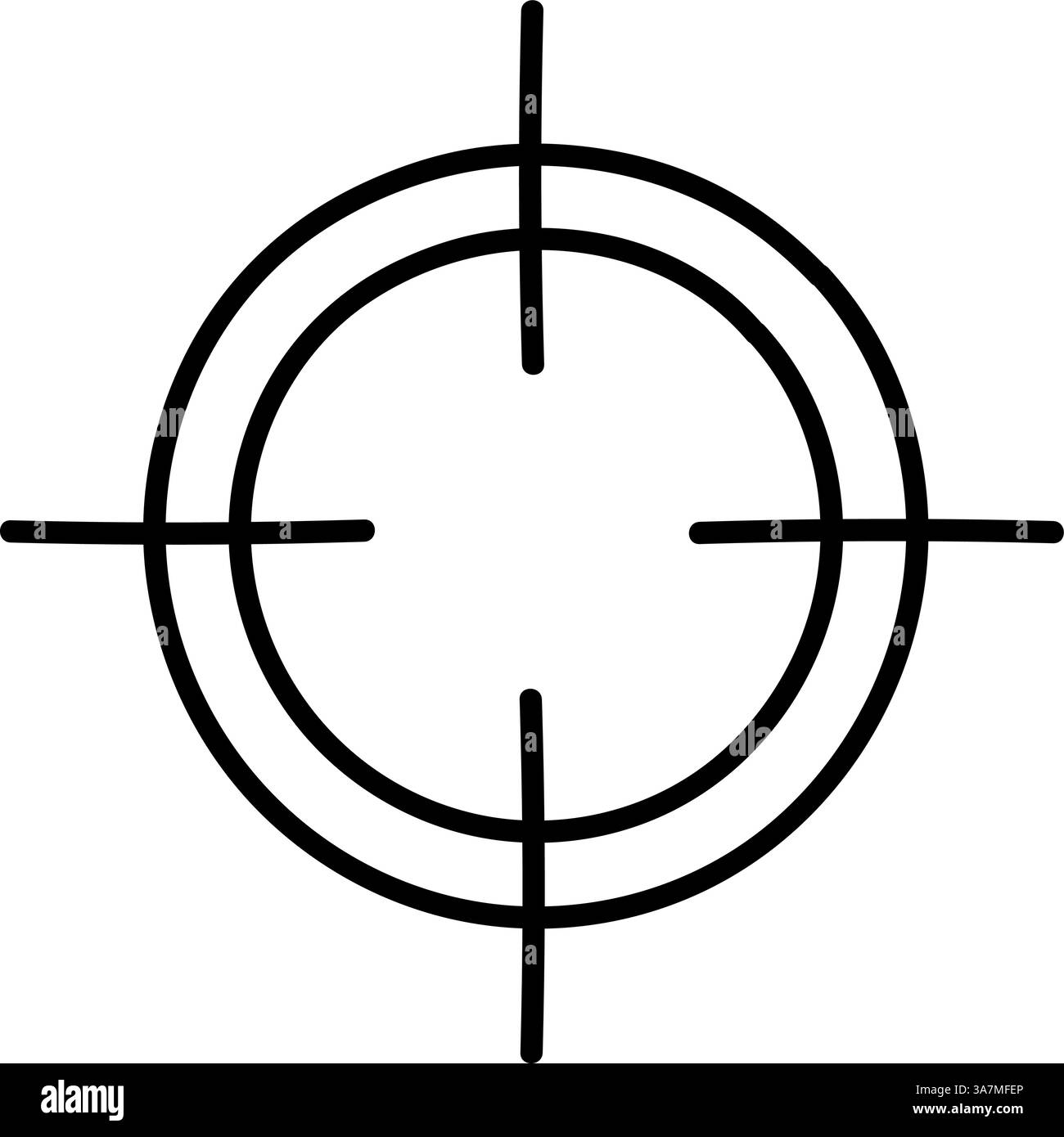 map recenter icon hand drawn vector illustration Stock Vector Image ...