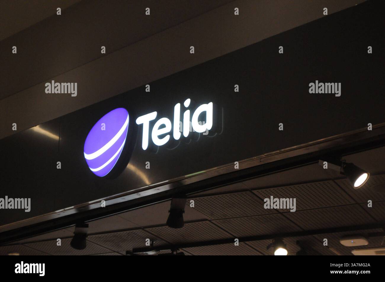 Copenhagen/ Denmark/27 MARCH 2025/Telia internet provider in copenhagen ...