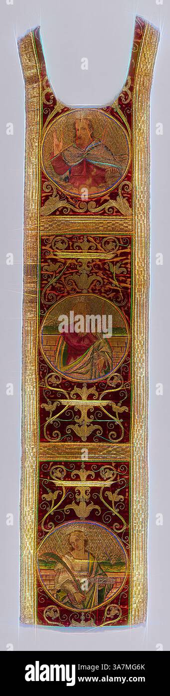 An intricately designed vestment featuring detailed depictions of ...