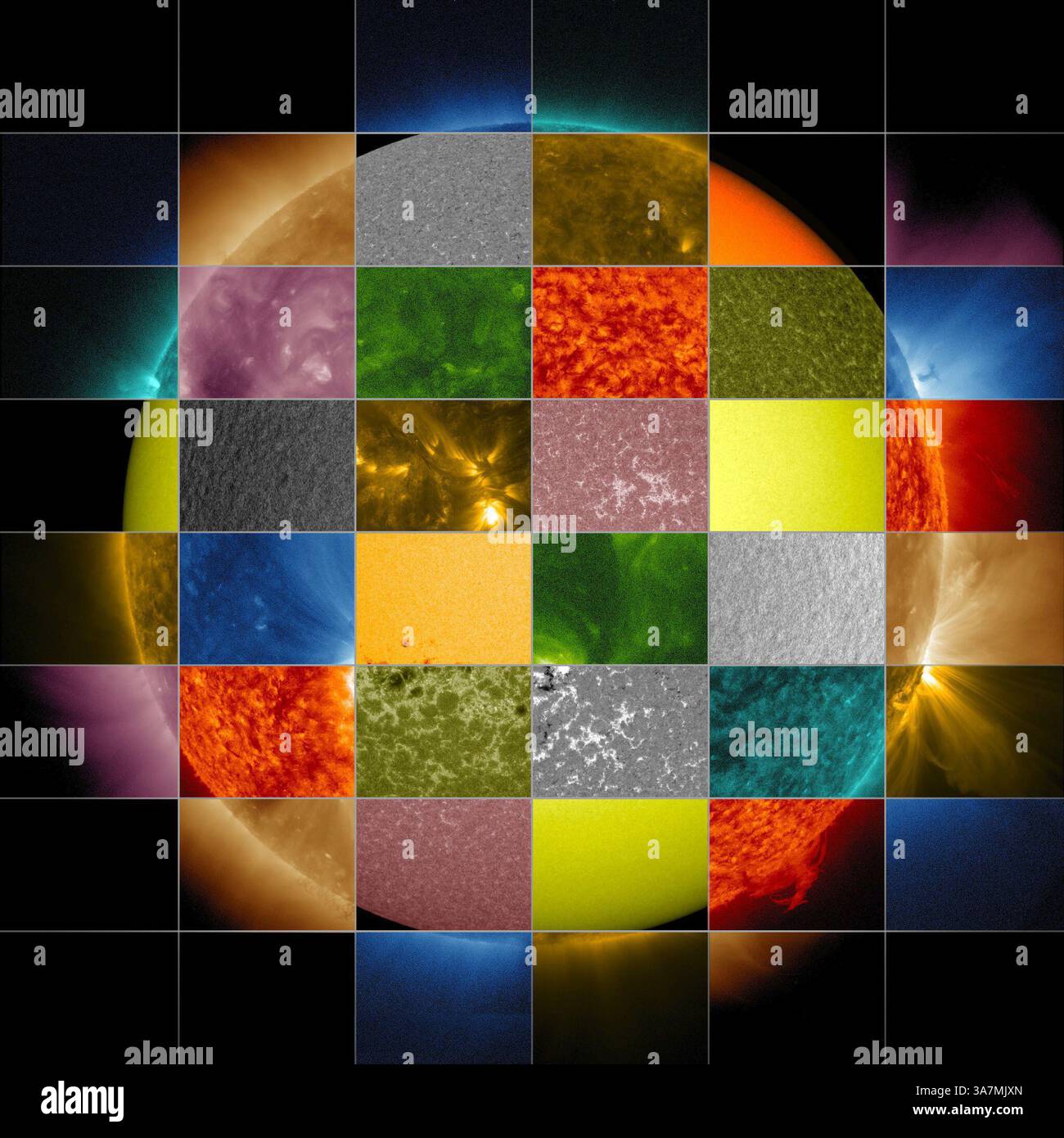 Jan. 23, 2013 - Collage of solar images from NASA's Solar Dynamics ...