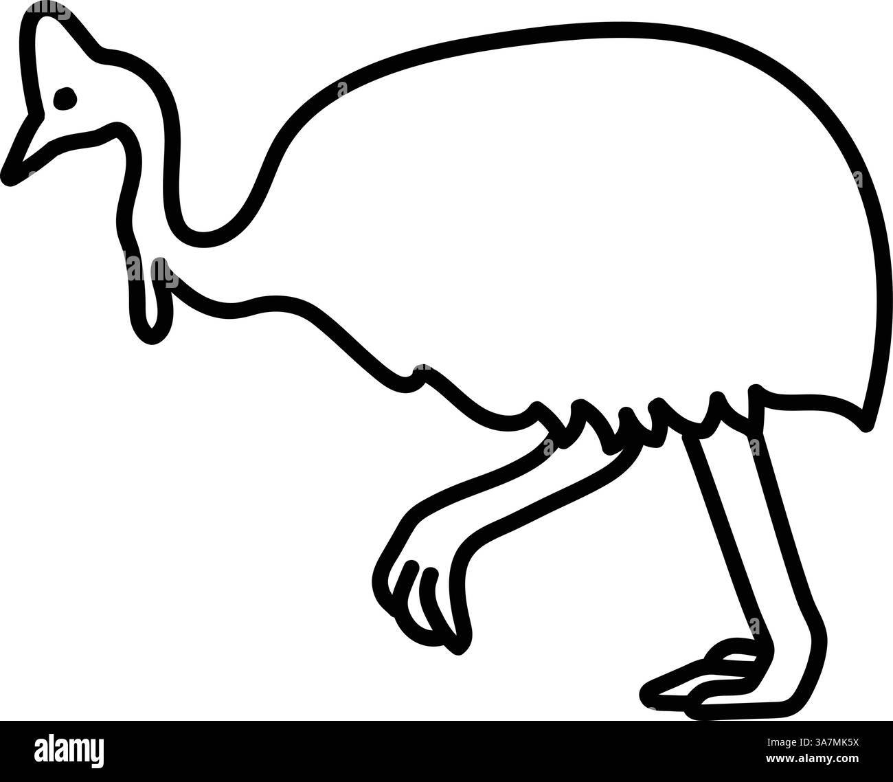 cassowary icon hand drawn vector illustration Stock Vector Image & Art ...