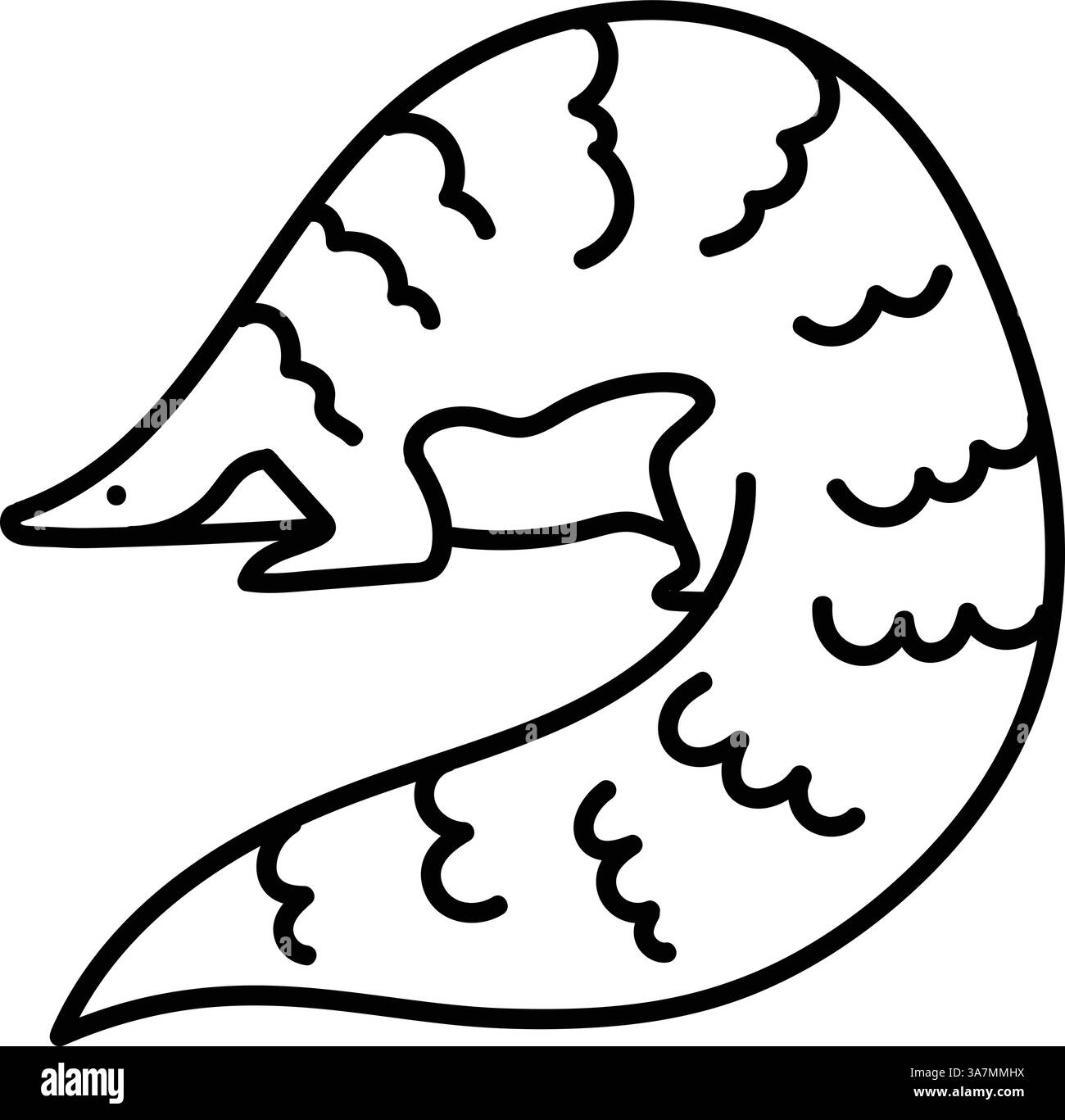 pangolin icon hand drawn vector illustration Stock Vector Image & Art ...