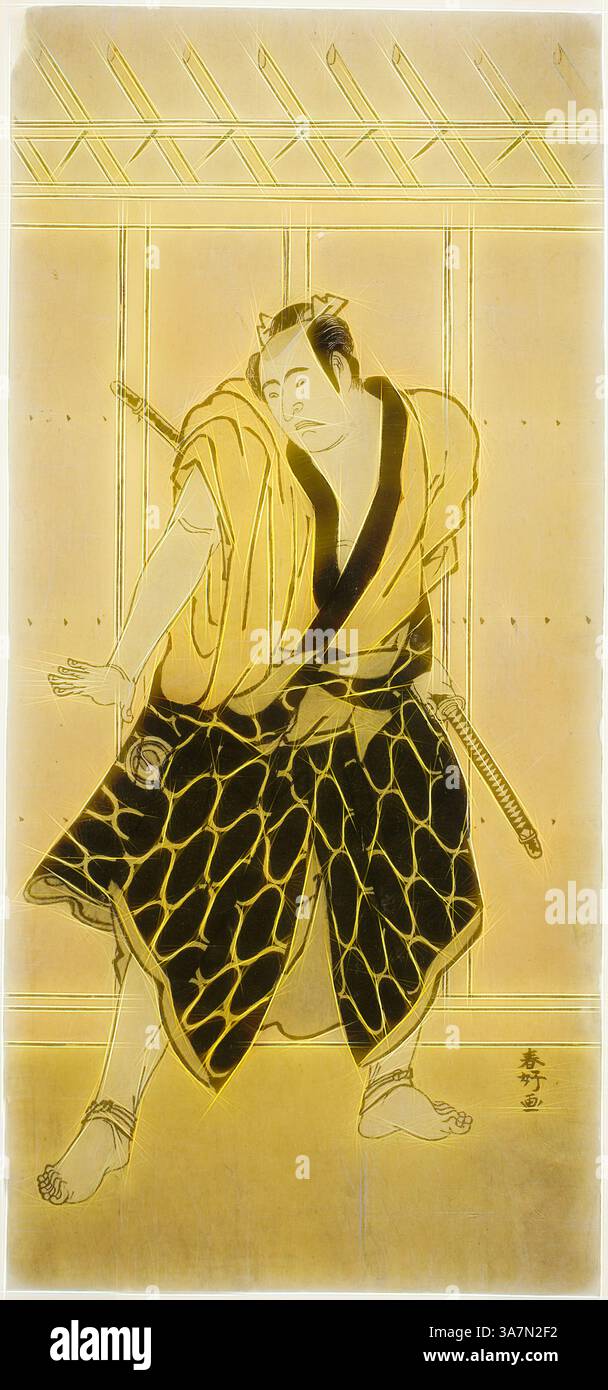 A dynamic figure strikes a pose, adorned in traditional attire ...