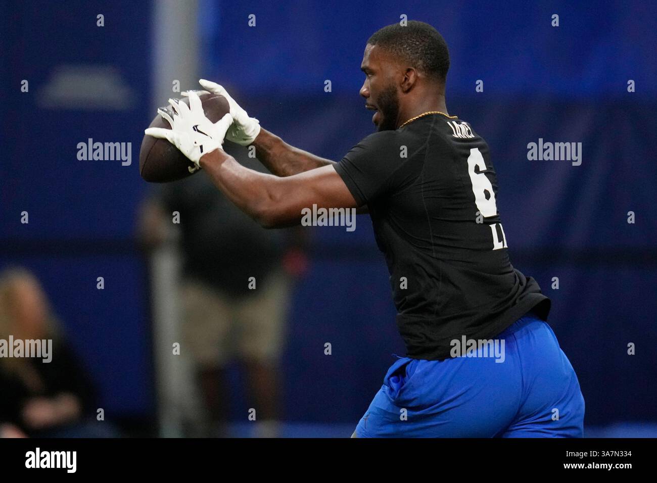 Florida linebacker Shemar James makes a reception during the school's ...