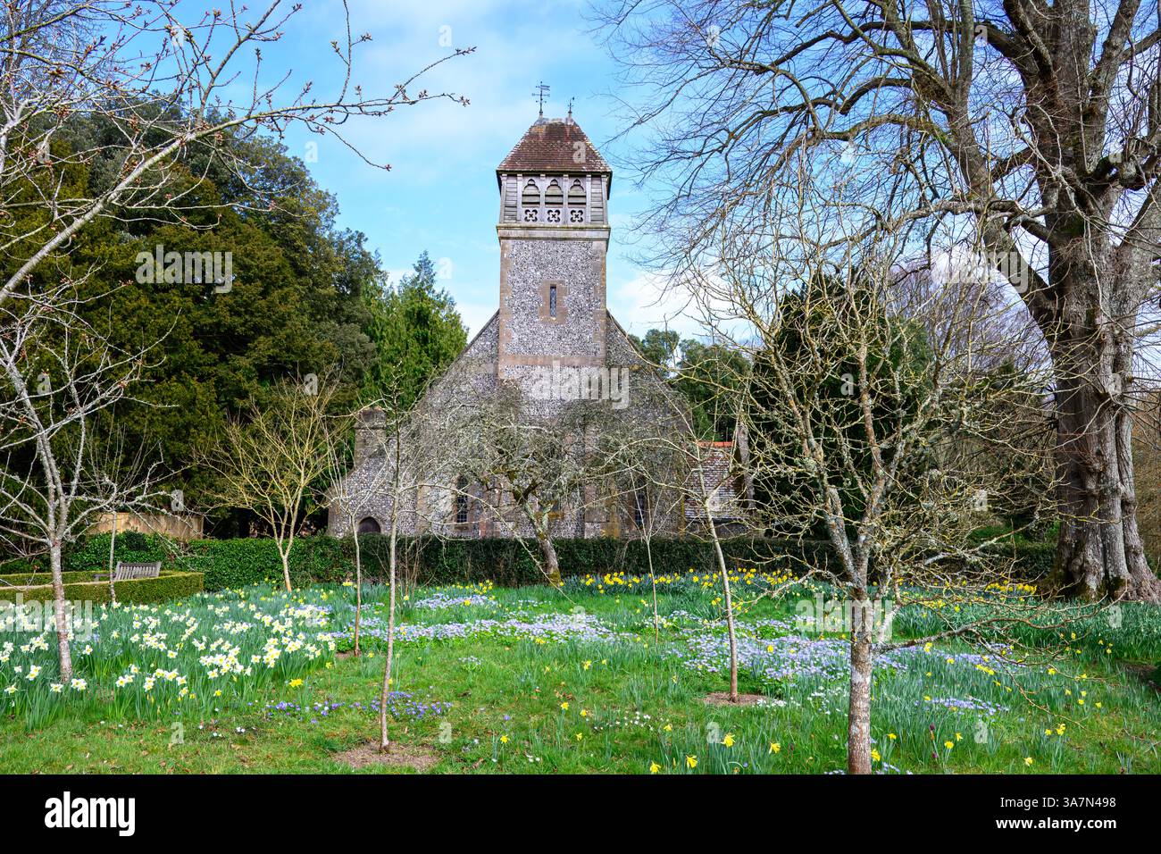 All Saints Church Hinton Ampner Hampshire England Stock Photo - Alamy