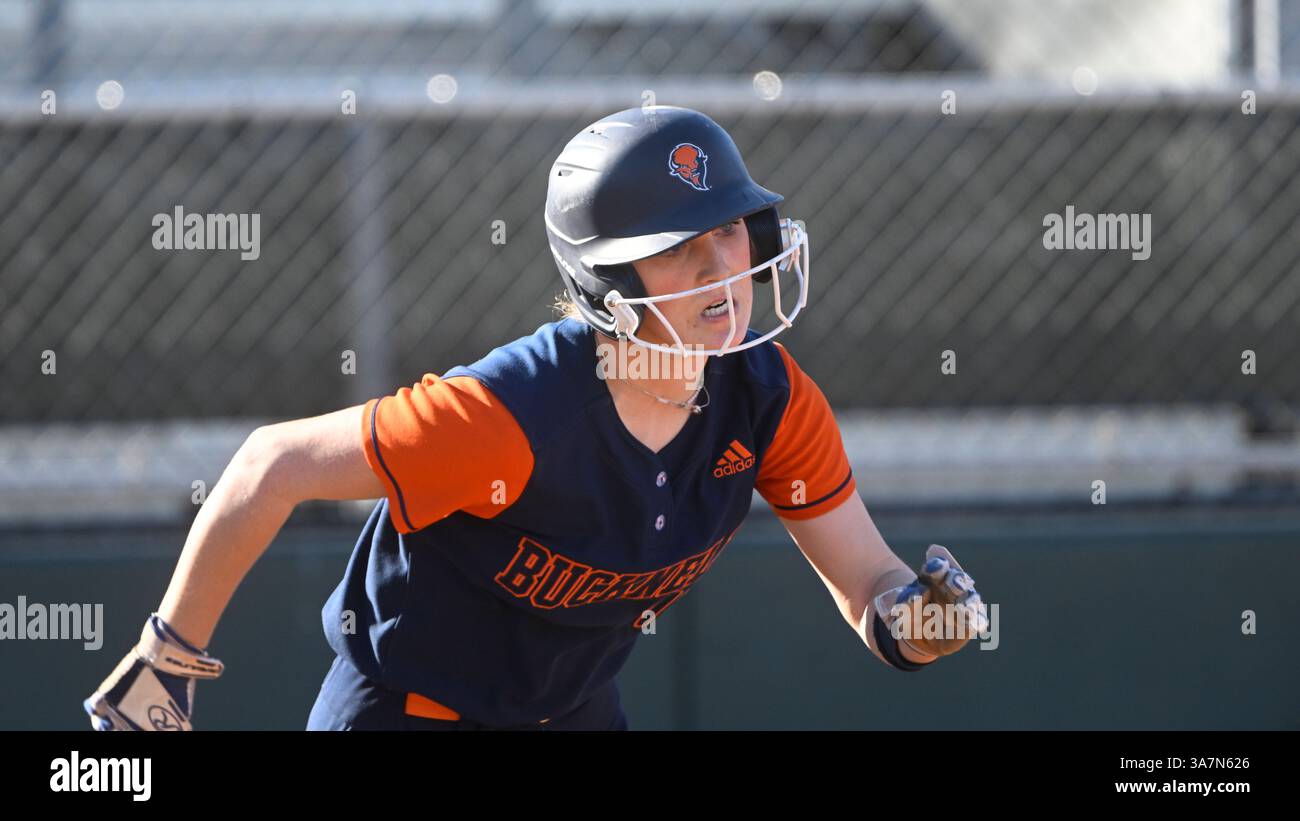 Bucknell's Reagan Powell (11) plays Lipscomb in an NCAA softball game ...