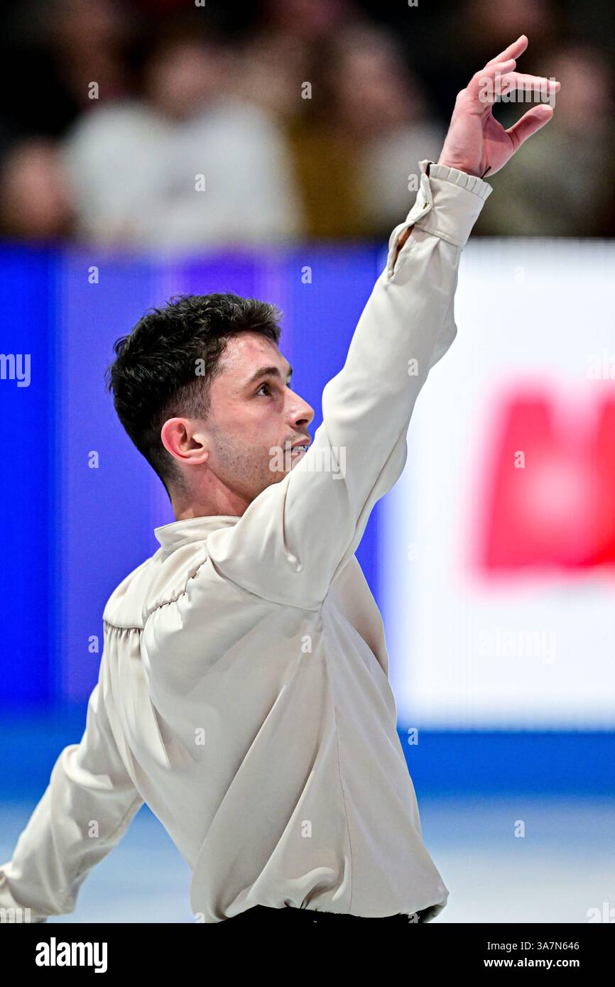 Alexander ZLATKOV (BUL), during Men Short Program, at the ISU World ...