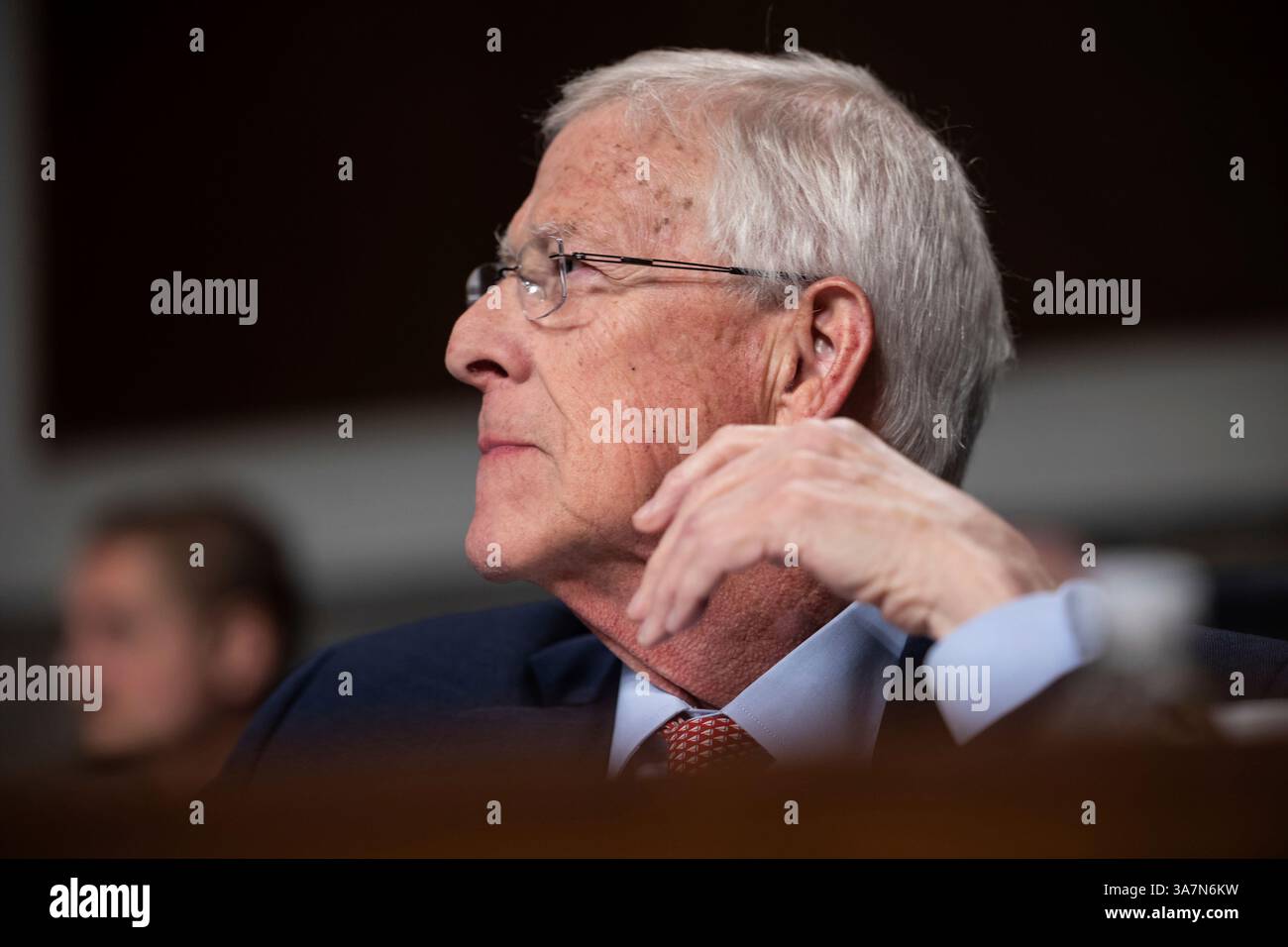 Senate Armed Services Committee Chair Roger Wicker (R-Miss.) presides ...