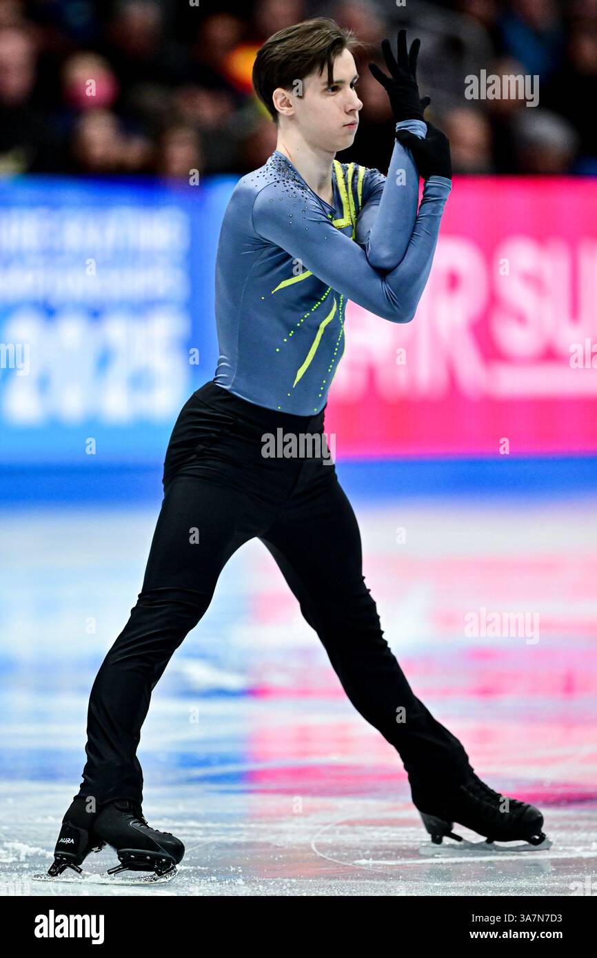 Kyrylo MARSAK (UKR), during Men Short Program, at the ISU World Figure ...