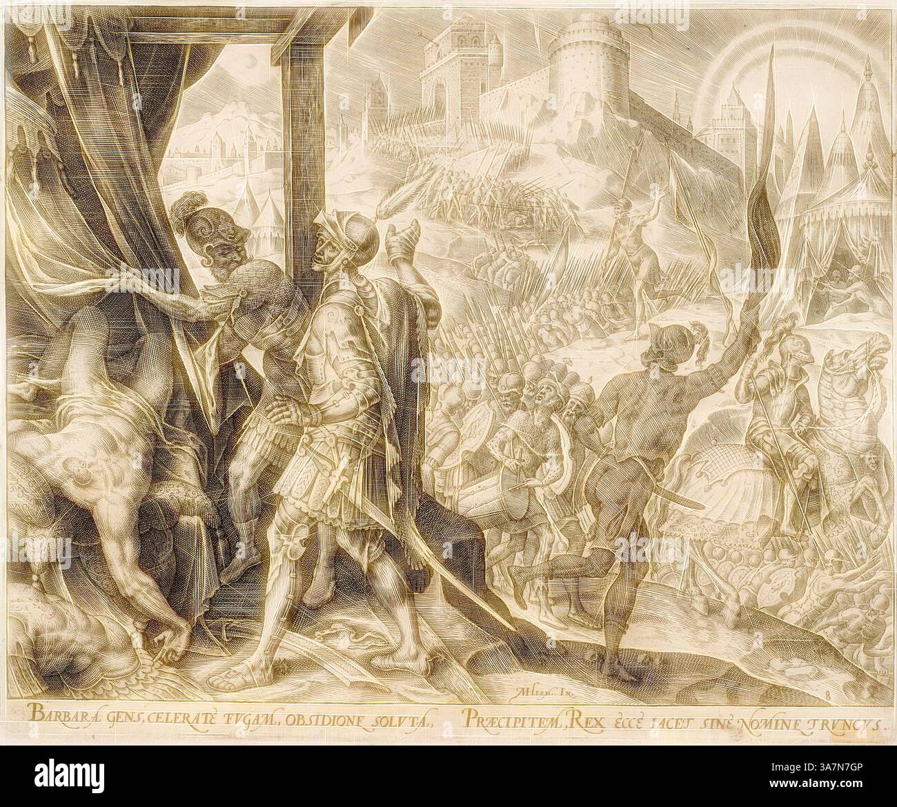 A historical scene depicting a moment of tension and drama, featuring ...