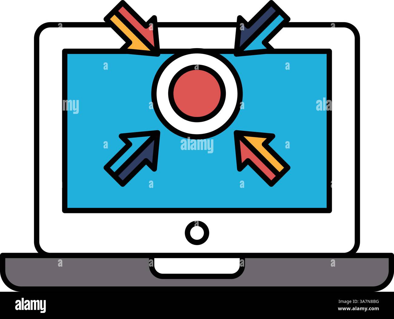 Red arrows in display Stock Vector Images - Alamy