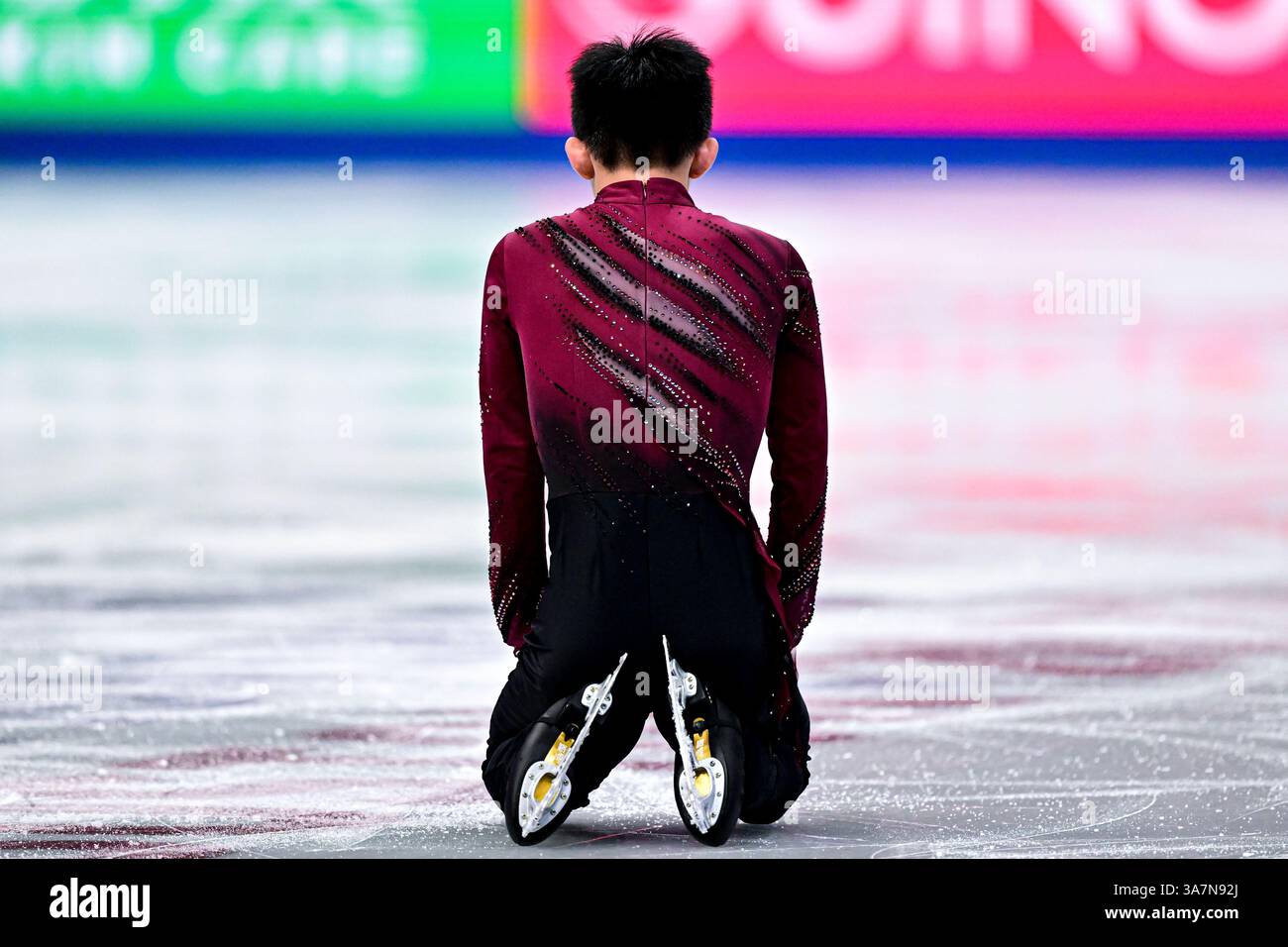 Yu-Hsiang LI (TPE), during Men Short Program, at the ISU World Figure ...